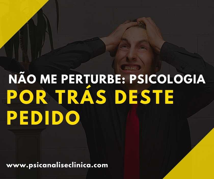 Não Me Perturbe: psicologia por trás deste pedido - Psicanálise Clínica