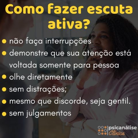 Escuta Ativa: o que é e como fazer - Psicanálise Clínica