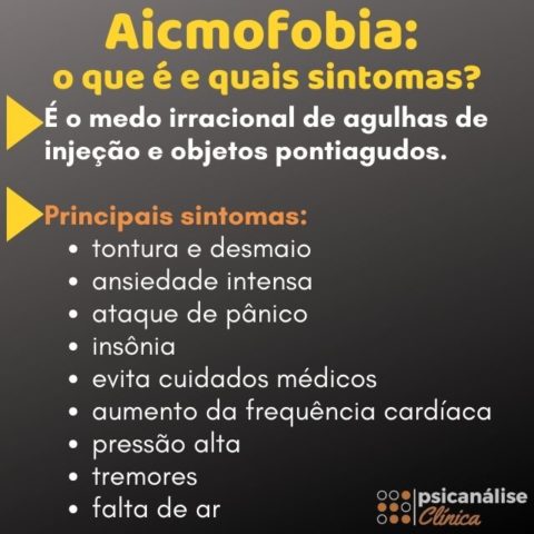 Aicmofobia: medo de agulhas de injeção e objetos pontudos - Psicanálise ...