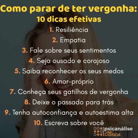 Como parar de ter vergonha: 10 dicas efetivas - Psicanálise Clínica