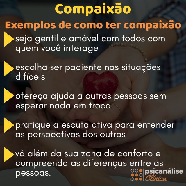 Compaixão O Que é Significado E Exemplos Psicanálise Clínica