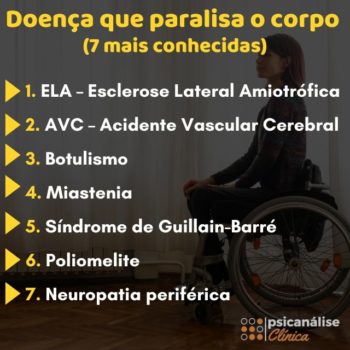 Doença que paralisa o corpo: 7 mais conhecidas - Psicanálise Clínica