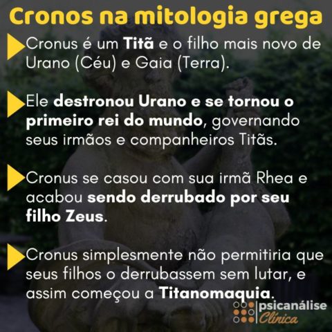 Cronos na mitologia: história do mito ou deus grego - Psicanálise Clínica