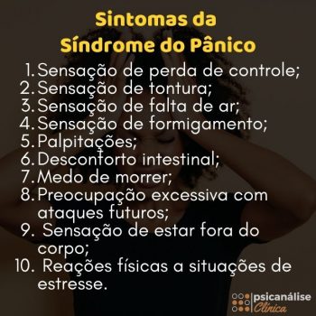 Sintomas da síndrome do pânico: 10 principais - Psicanálise Clínica