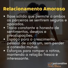 Relacionamento Amoroso: o que é, como fazer - Psicanálise Clínica