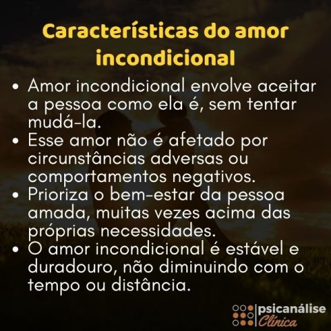 Amor incondicional: significado e exemplos - Psicanálise Clínica